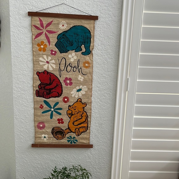 Other | Winnie The Pooh Linen Wall Hanging By Stephen Slesinger Happy ...